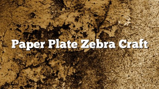 Paper Plate Zebra Craft - November 2022 - Uptowncraftworks.com